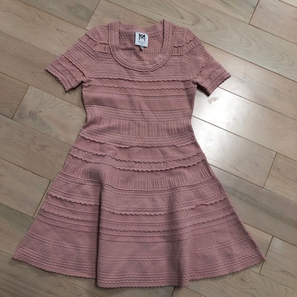 Milly Minis | Dresses | Milly Minis Soft Knit Fit Flare Pink Dress ...